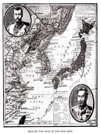 'Map of Eastern Russia, Korea and Japan during the Japanese Russo ...