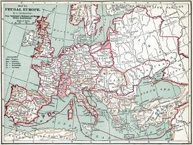 'Map Of Europe, 12Th Century' Giclee Print | AllPosters.com