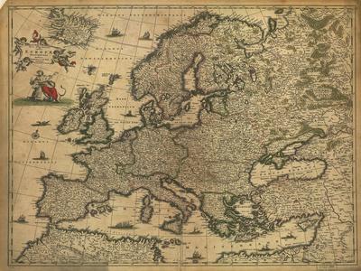 'Map of Europe, 1700' Giclee Print - Science Source | AllPosters.com