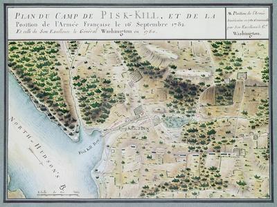 'Map of Fisk-Kill and the Position of the French Army in 1782, from ...