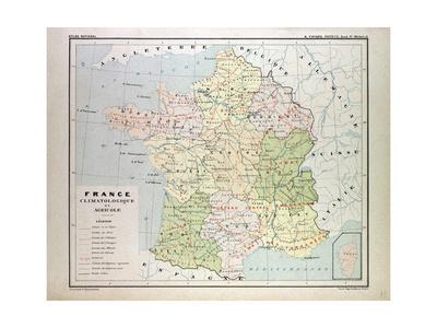 'Map of France' Giclee Print | AllPosters.com