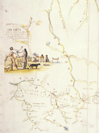 'Map of Kamchatka, Russia During Expedition of Danish Explorer Vitus ...