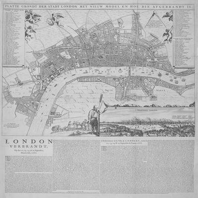 'Map of London, 1666' Giclee Print - Frederik de Wit | AllPosters.com