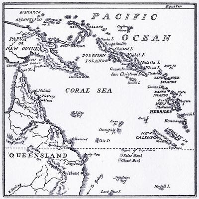 'Map of Melanesia, 1908' Giclee Print | AllPosters.com