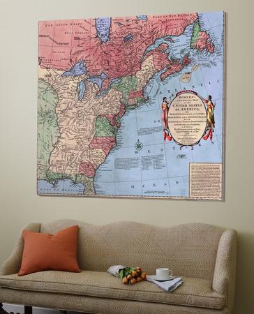 'Map of North America, c.1784' Prints | AllPosters.com