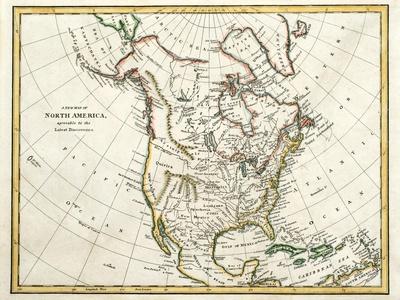 'Map Of North America Dated 1791' Prints - Tektite | AllPosters.com