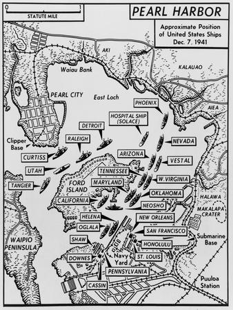 Pearl Harbor Map Ww2