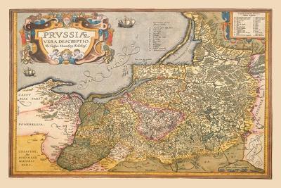 'Map of Prussia' Posters - Abraham Ortelius | AllPosters.com