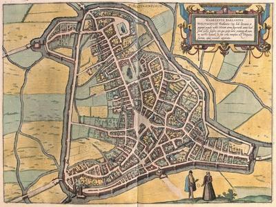 'Map of S-Hertogenbosch from Civitates Orbis Terrarum' Giclee Print ...