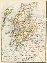 'Map of Scotland in the 1520s, Showing Territories of the Highland ...