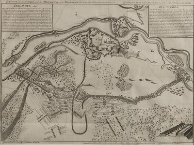 'Map of the Battle at Narva, 1700' Giclee Print | AllPosters.com