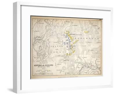 'Map of the Battle of Aspern or Essling, Published by William Blackwood ...