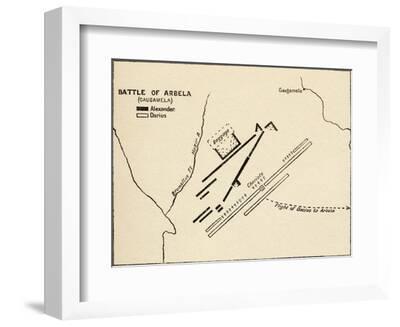 'Map of the Battle of Gaugamela, from 'Atlas of Ancient and Classical ...