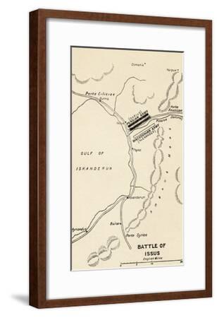 'Map of the Battle of Issus, from 'Atlas of Ancient and Classical ...