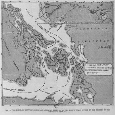 'Map of the Boundary between British and American Territory on the ...