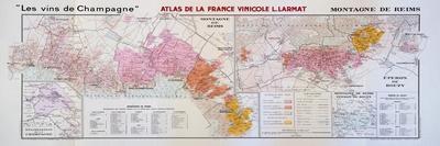'Map of the Champagne Region: Montagne De Reims and Eperon De Bouzy ...