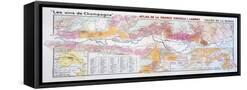 'Map of the Champagne Region: Valley of the Marne' Giclee Print ...