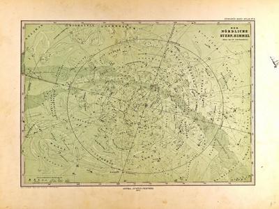 'Map of the North Star Sky, 1872' Giclee Print | AllPosters.com
