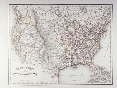 'Map of the Northen United States' Photographic Print - Fototeca ...