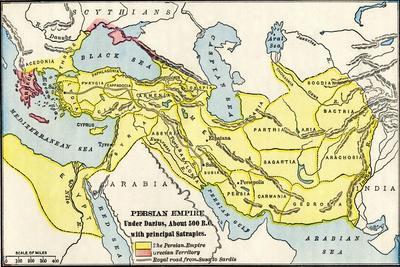 Persian Empire Map 500 Bc