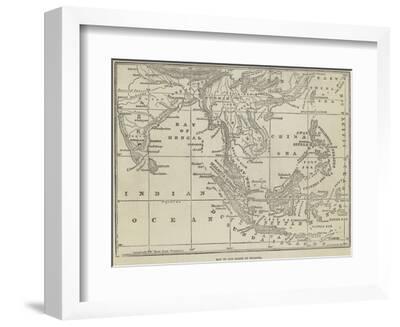 'Map of the Strait of Malacca' Giclee Print - John Dower | AllPosters.com