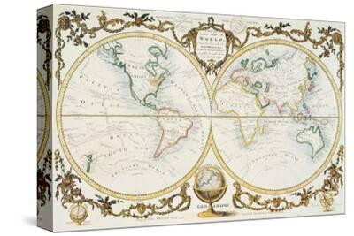 'Map of the World, c.1770' Stretched Canvas Print | AllPosters.com