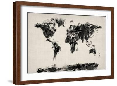 'Map of the World Map Abstract Painting' Posters - Michael Tompsett ...