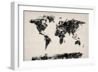 'Map of the World Map Abstract Painting' Posters - Michael Tompsett ...