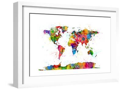 'Map of the World Map Watercolor' Posters - Michael Tompsett ...
