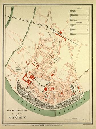 'Map of Vichy France' Giclee Print | AllPosters.com