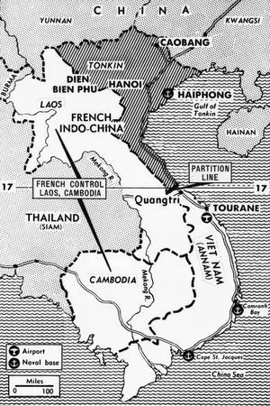 'Map Showing French Occupation in Indo-China' Giclee Print | AllPosters.com