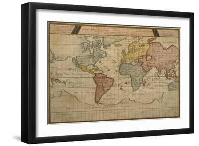 'Map Showing the World Trade Shipping Routes, Cartography by Pierre ...