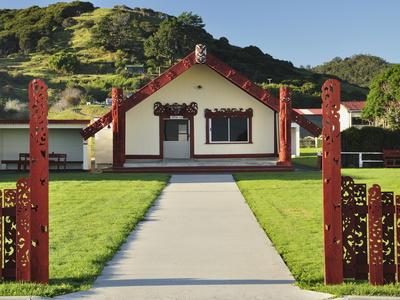 'Marae, Torere, Bay of Plenty, North Island, New Zealand, Pacific ...