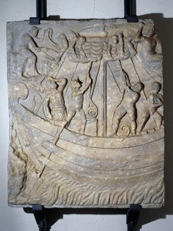 'Marble Bas-Relief known as the Relief of the Ship' Giclee Print ...