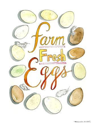 'Farm Fresh Eggs' Posters - Marcella Kriebel | AllPosters.com