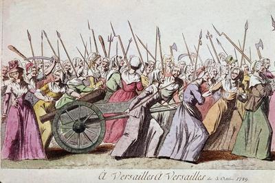 'March of the Women on Versailles, 5Th October 1789' Giclee Print ...