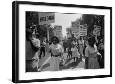 'March on Washington, African Americans with Civil Rights Signs, Aug ...