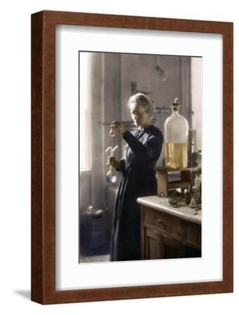 'Marie Curie in her laboratory, 1925 (colourized photo)' Photographic ...