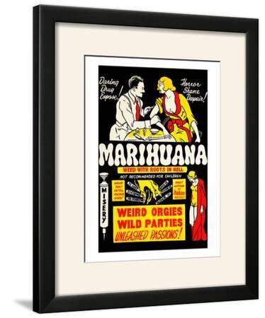 'Marihuana: Weed with Roots in Hell' Framed Photographic Print ...
