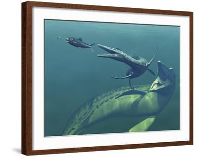 'Marine Predators of the Cretaceous Period' Photographic Print ...