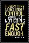 'Mario Andretti Not Going Fast Enough Quote' Prints | AllPosters.com