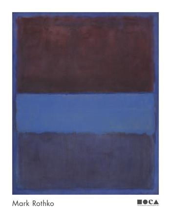 No. 61 (Rust and Blue) [Brown Blue, Brown on Blue], 1953 Prints - Mark ...