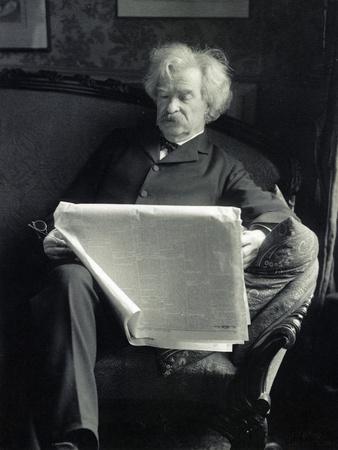 'Mark Twain, American Author and Humorist' Giclee Print - Science ...