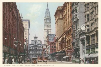 'Market Street, Philadelphia, Pennsylvania' Print | AllPosters.com