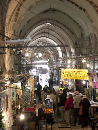 'Marketplace in Covered Alleyway in the Arab Sector, Old City ...