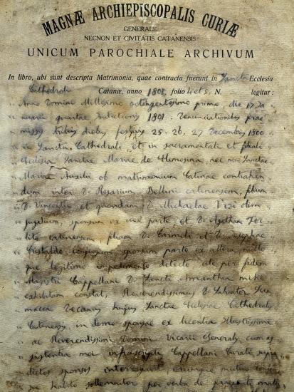 Marriage Certificate Of Vincenzo Bellini s Giclee Print AllPosters marriage-certificate-of-vincenzo-bellini-s-giclee-print-allposters