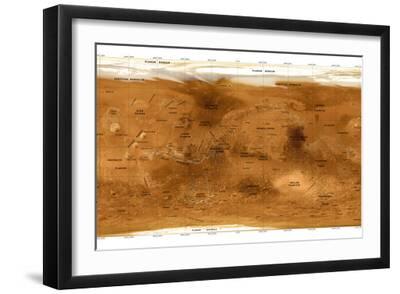 'Mars Topographical Map, Satellite Image' Photographic Print - Detlev ...