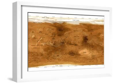'Mars Topographical Map, Satellite Image' Photographic Print - Detlev ...