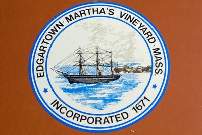 'Marthas Vineyard Edgartown Official Town Sign Photo Poster Print ...