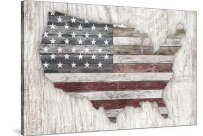 'Americana Map' Stretched Canvas Print - Mary Galloway | AllPosters.com